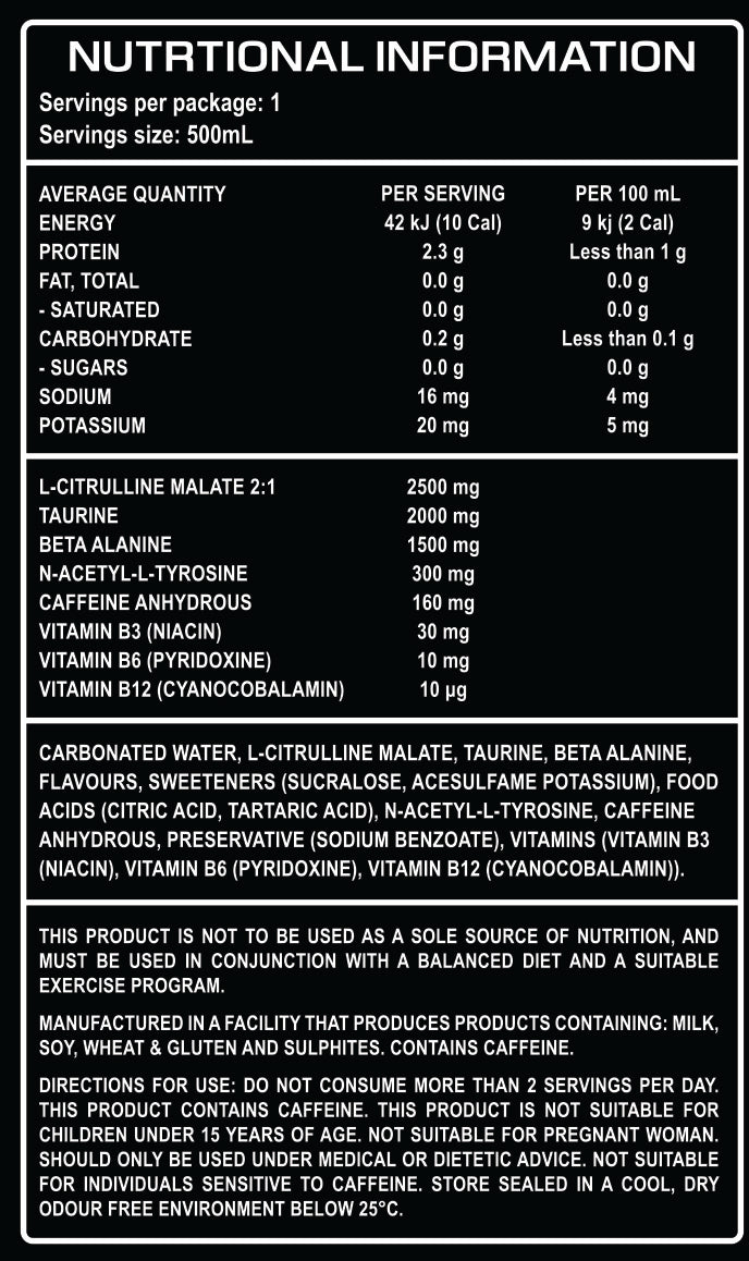 Driven Energy Drink - GASOLINE GRAPE